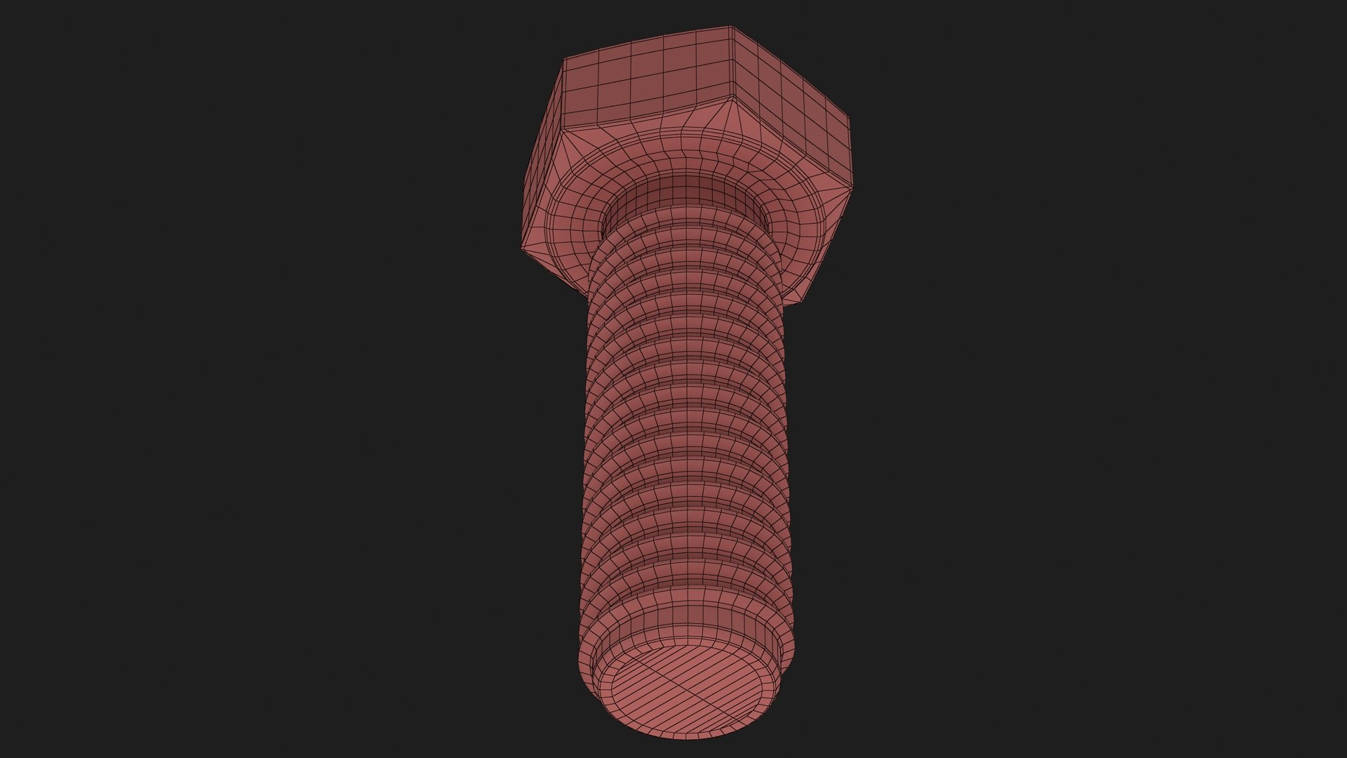 3D hex bolt 03 model - TurboSquid 1623147