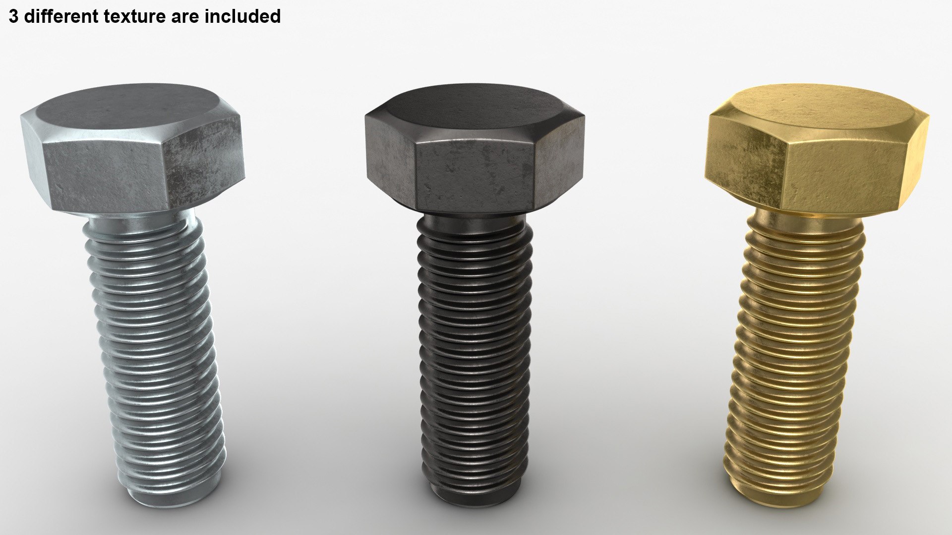 3D Hex Bolt 03 Model - TurboSquid 1623147