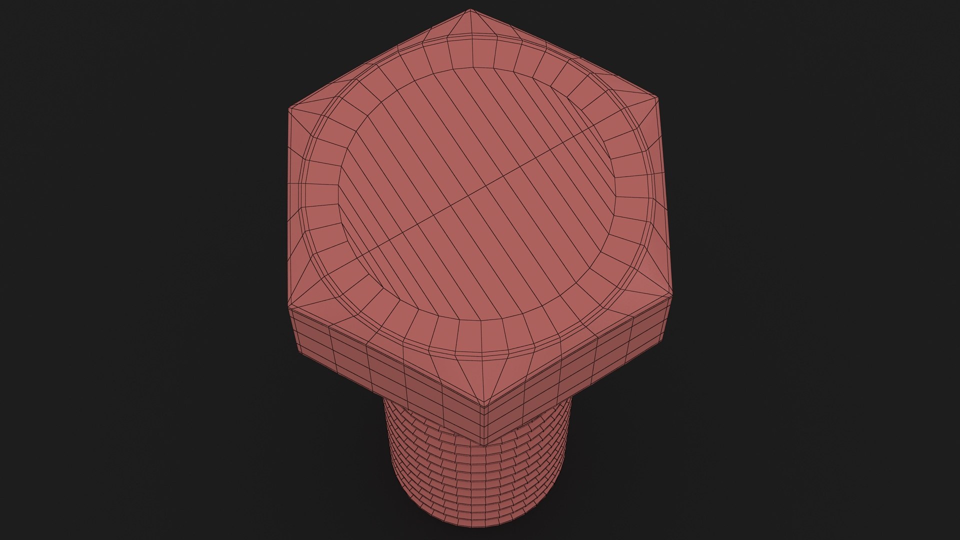 3D hex bolt 03 model - TurboSquid 1623147