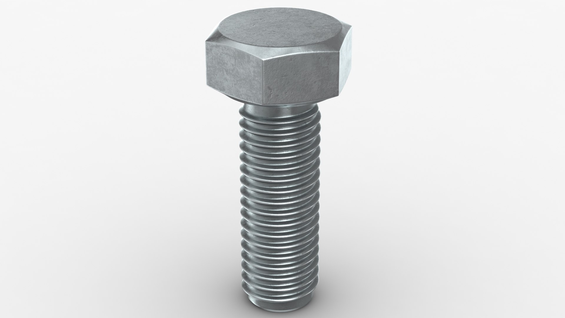3D hex bolt 03 model - TurboSquid 1623147