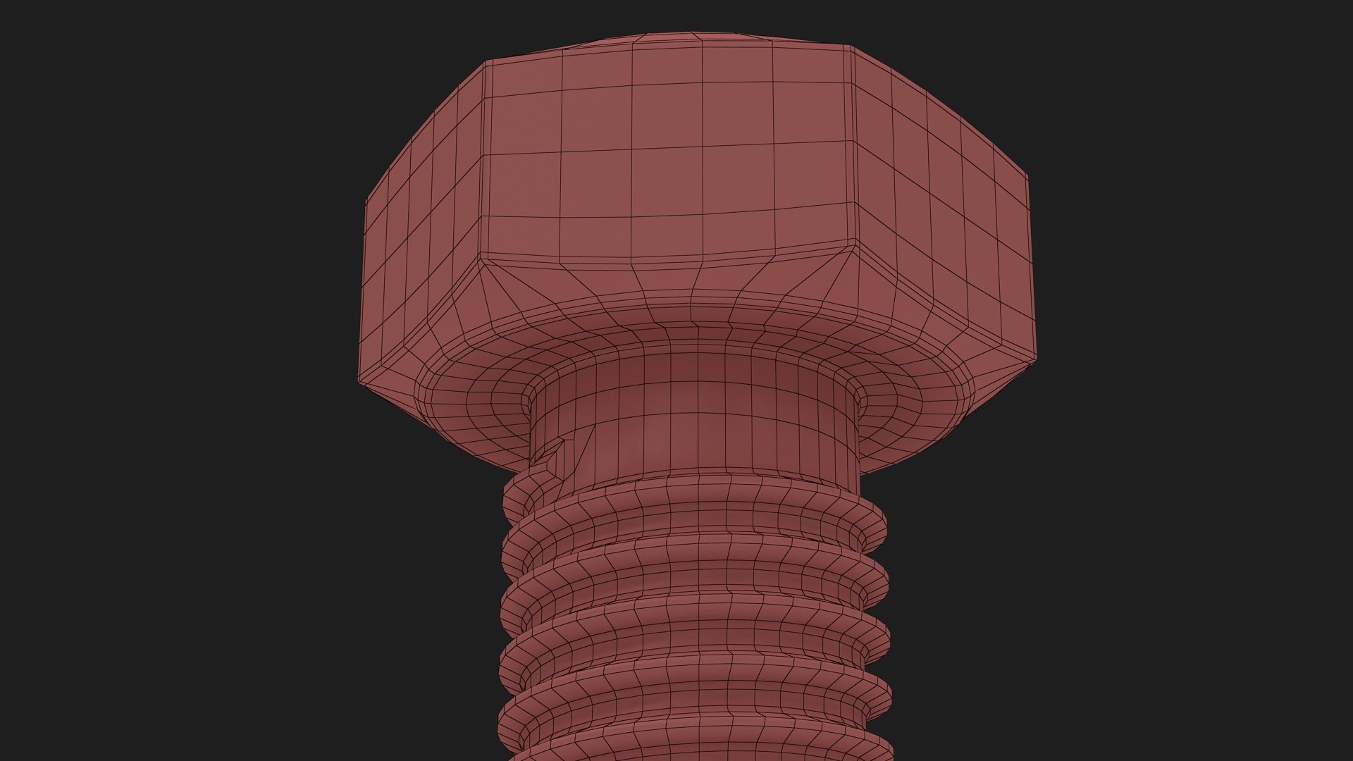 3D hex bolt 03 model - TurboSquid 1623147