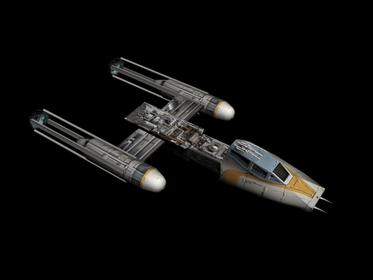 3d Y-wing Star Wars