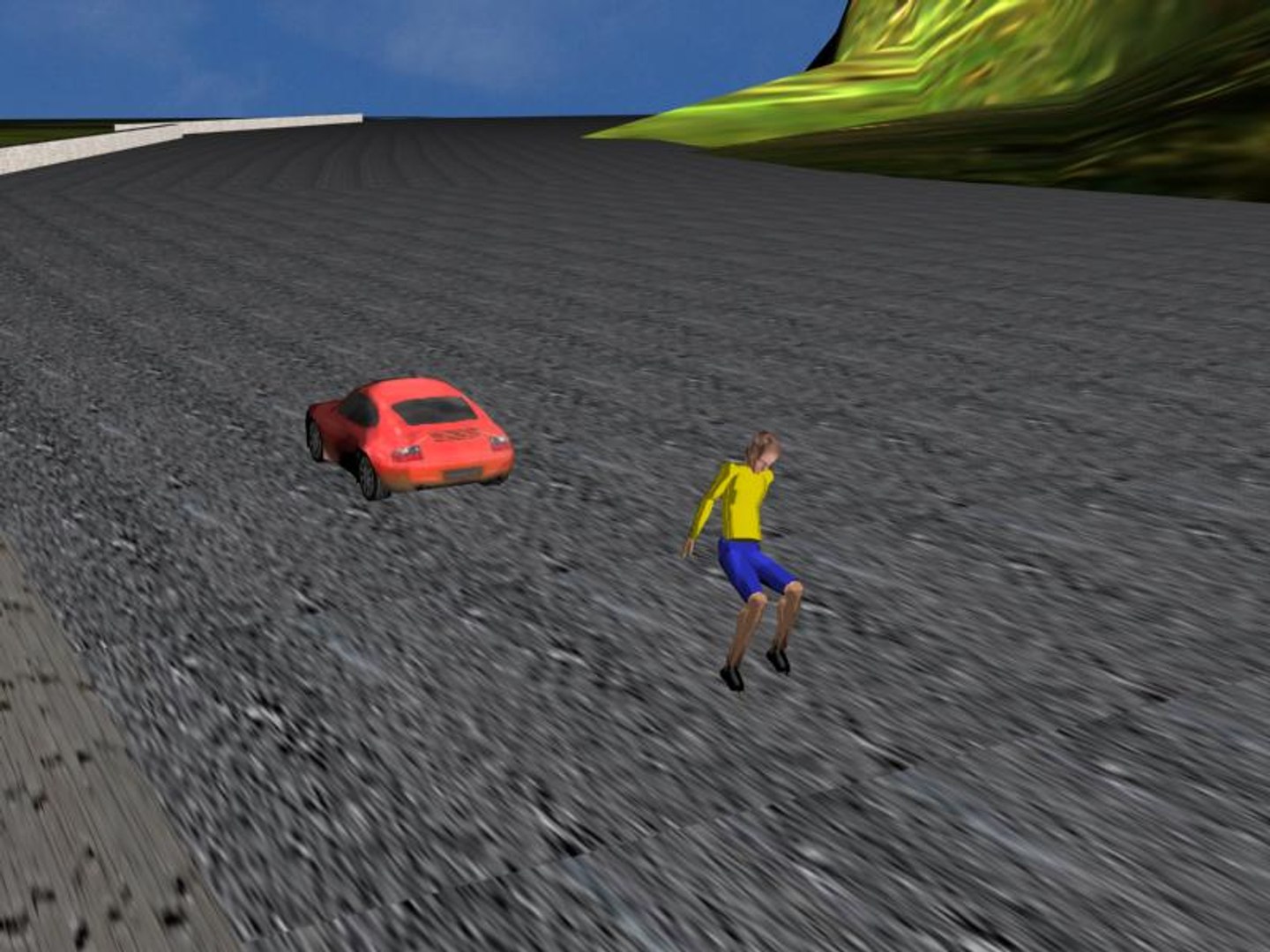 Free Parkour Animation 3d Model