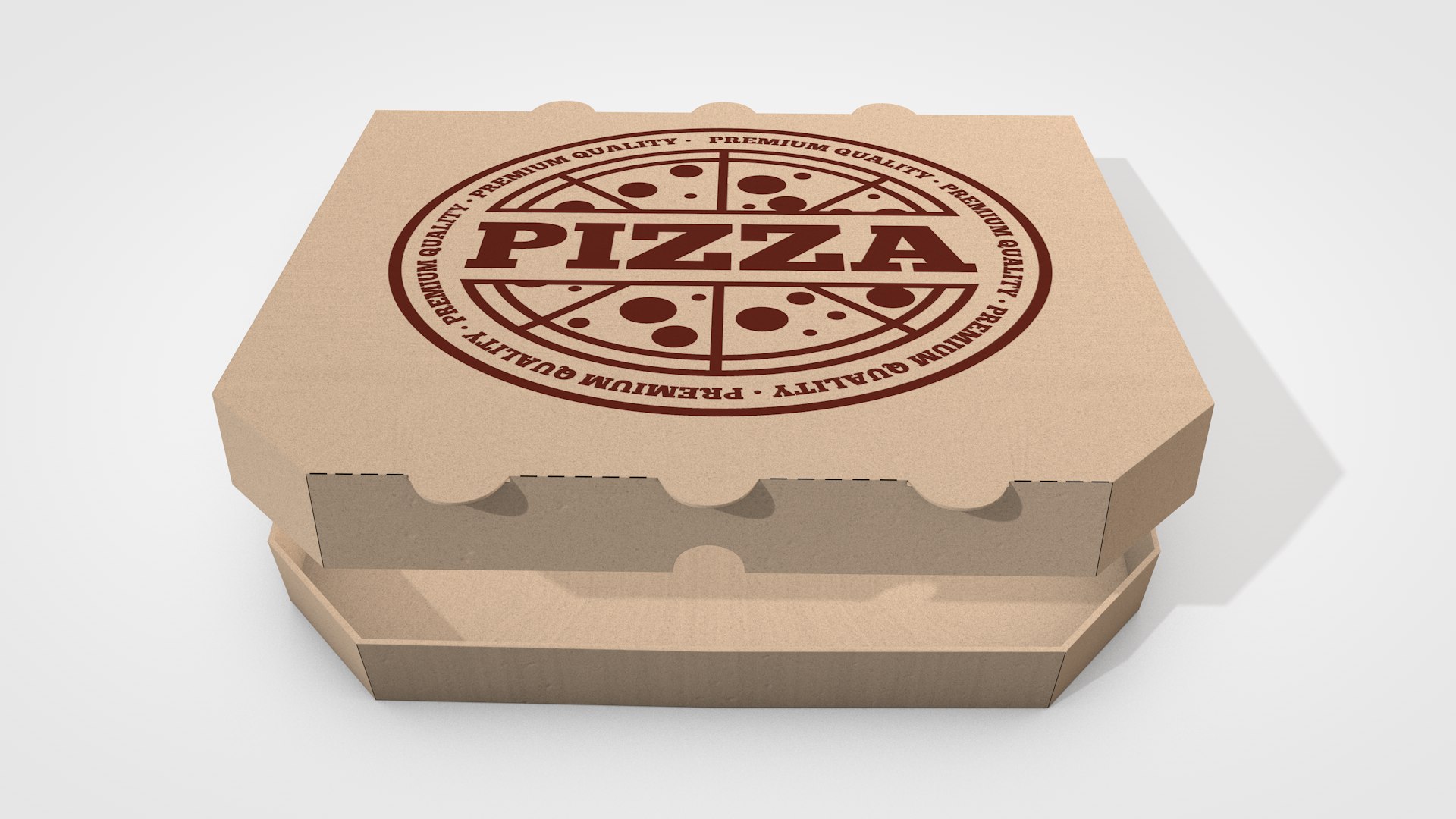 C4d Pizza Box