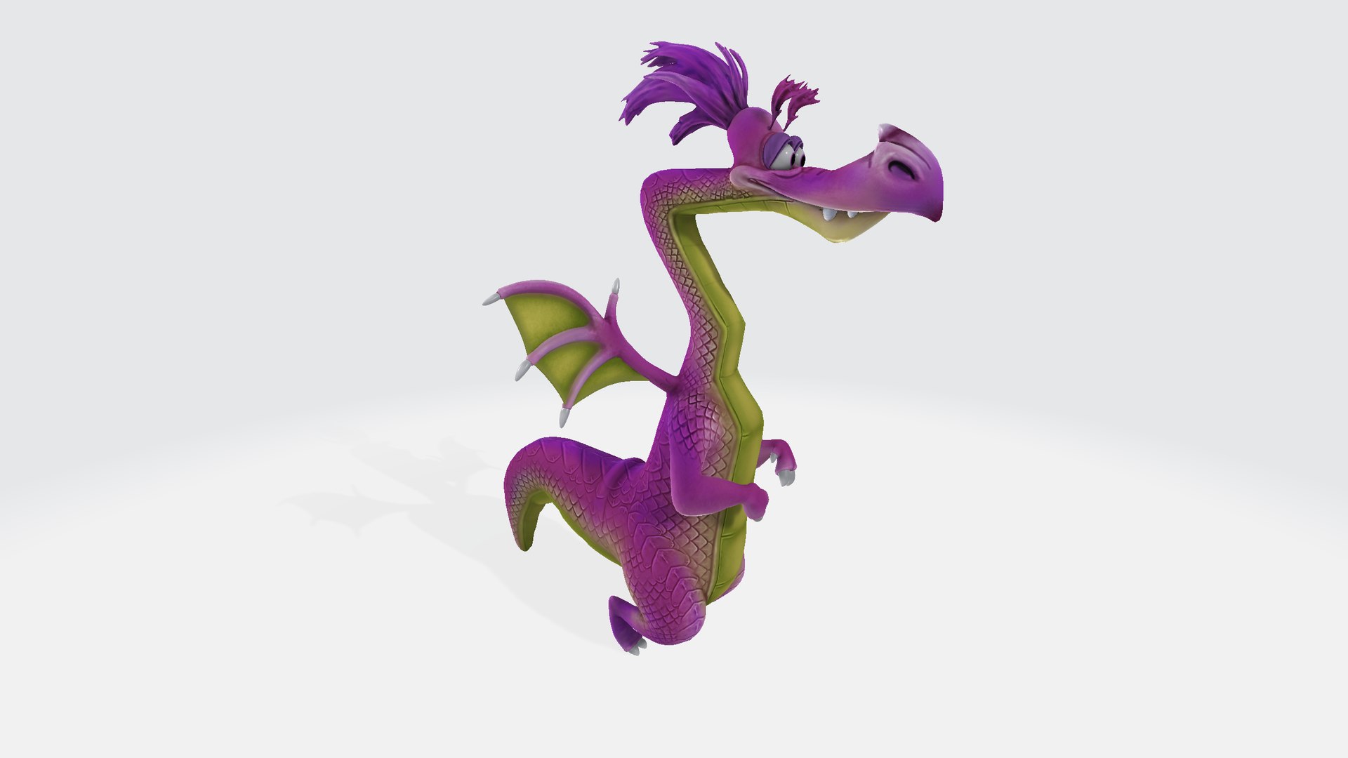 3D Model Cartoon Dragon - TurboSquid 2352595