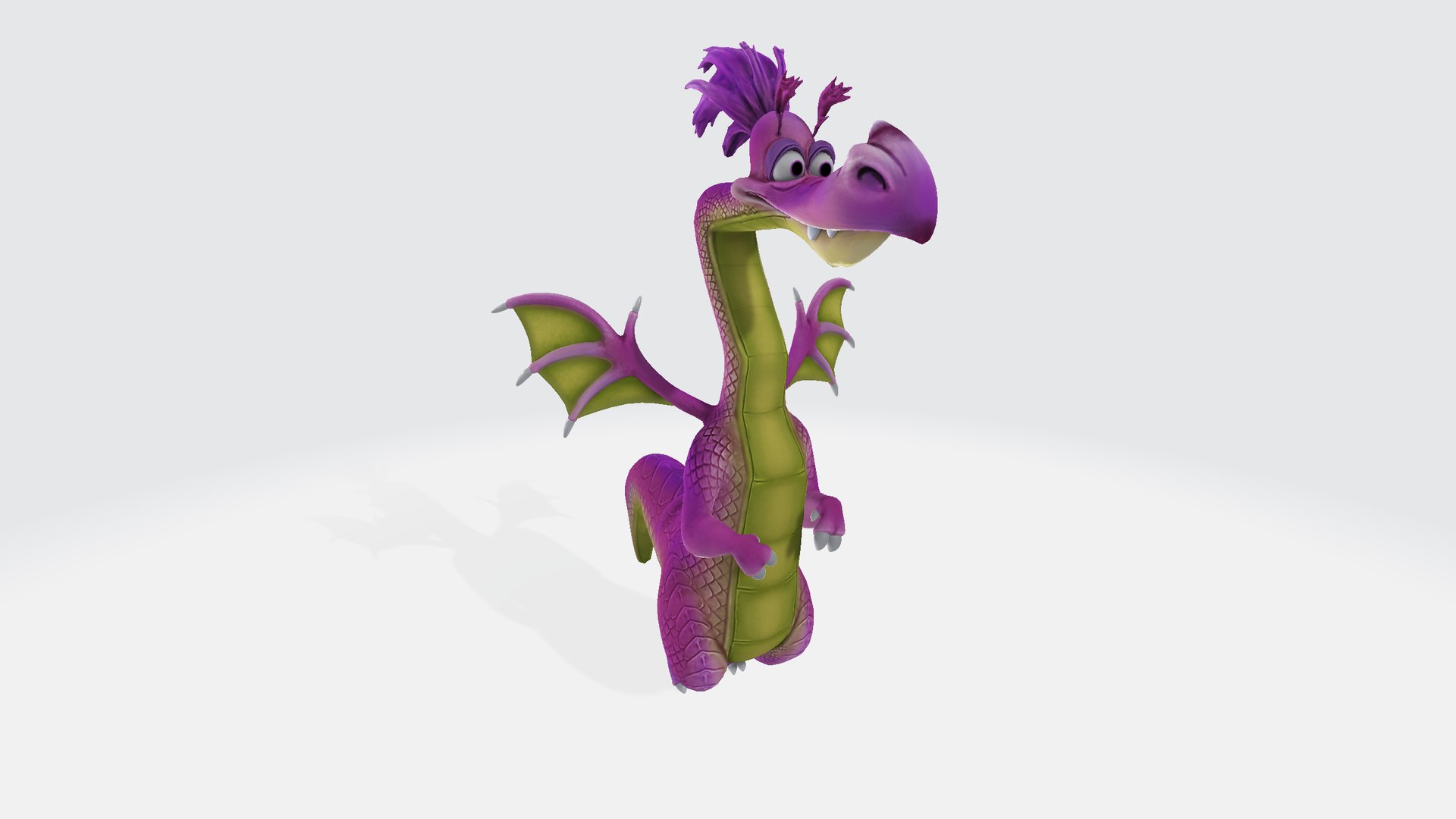 3D Model Cartoon Dragon - TurboSquid 2352595