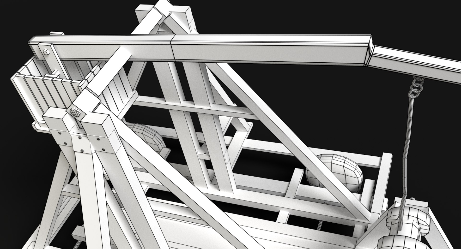 3d model large catapult