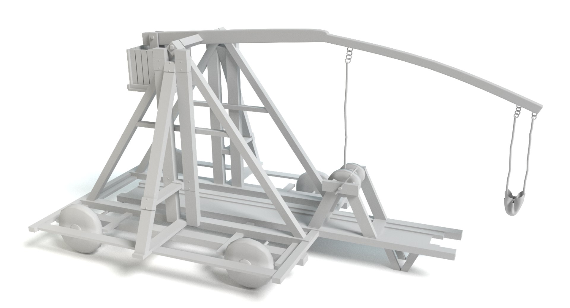 3d model large catapult