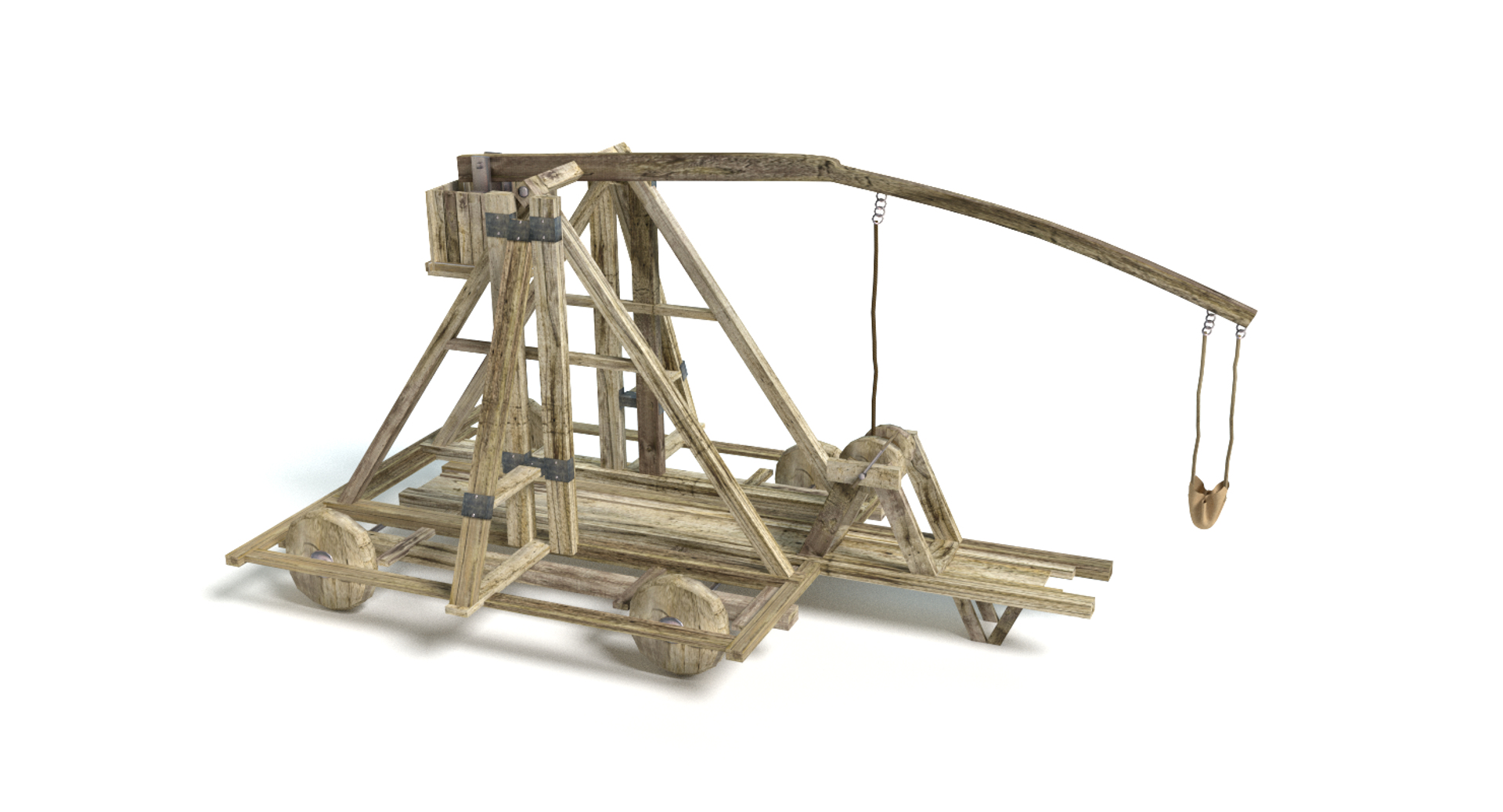 3d model large catapult