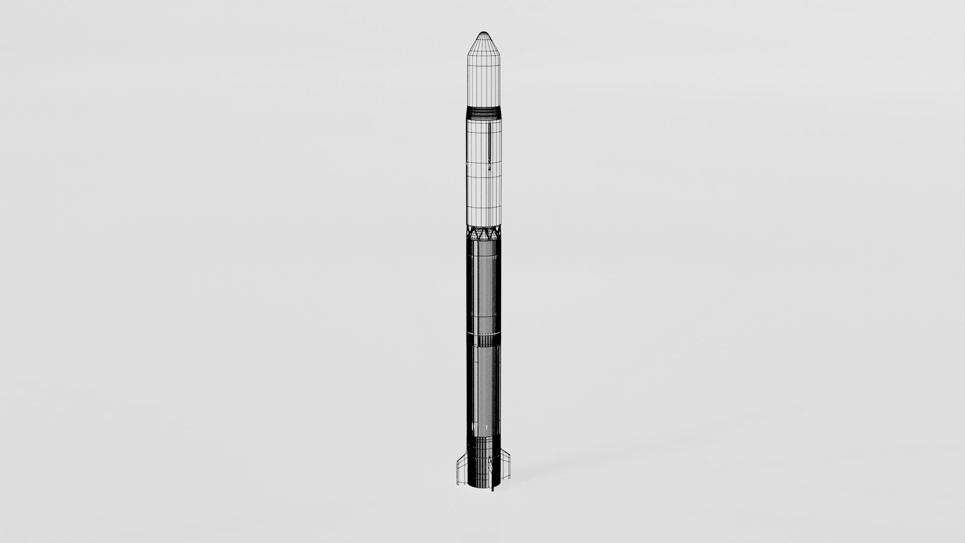 3D Model Long March 1 CZ-1 Launch Vehicle Rocket China - TurboSquid 2125166