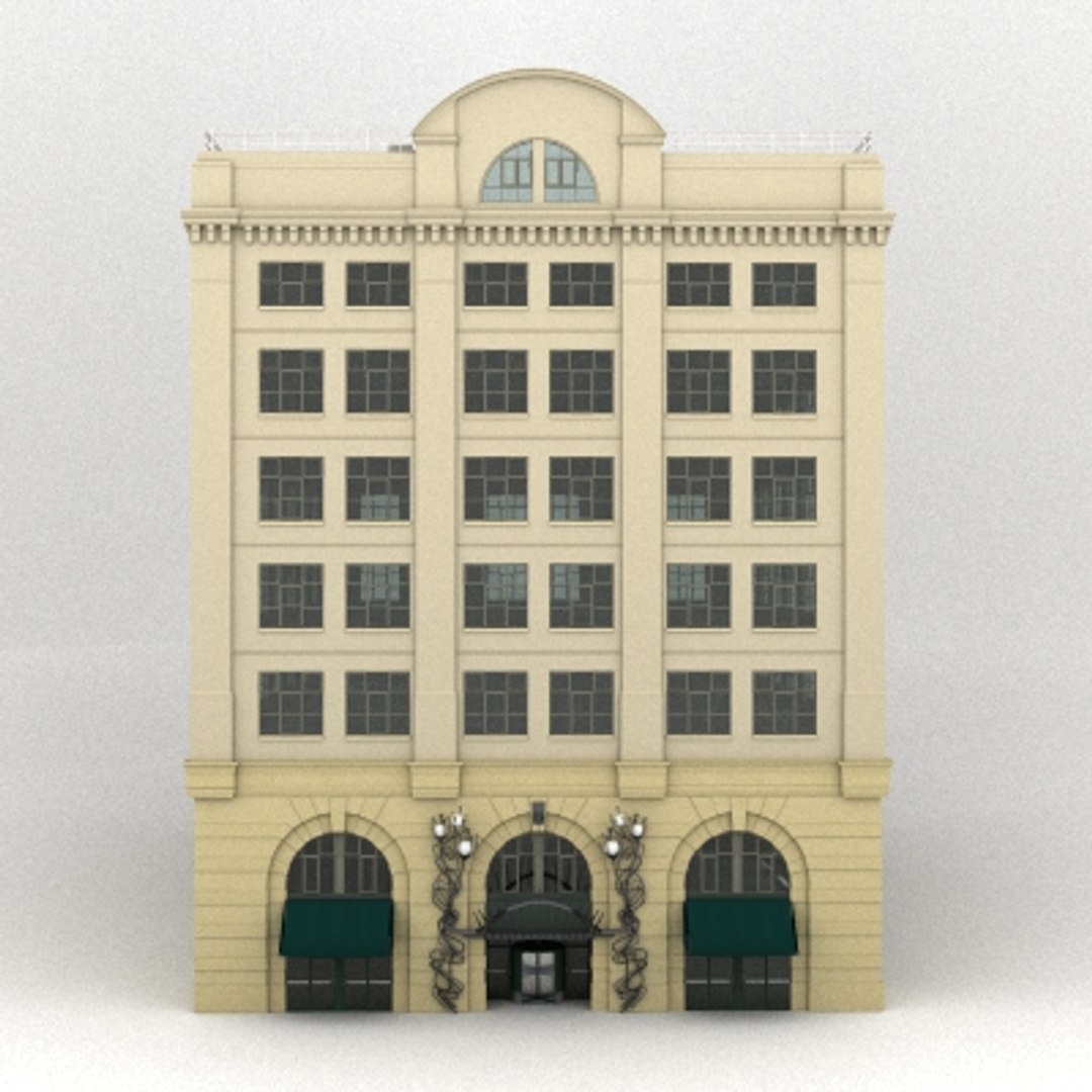3d warehouse hotel office building model