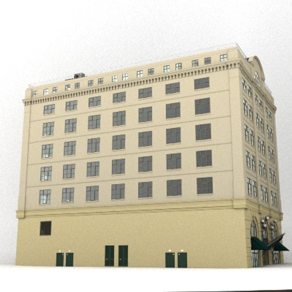 3d warehouse hotel office building model