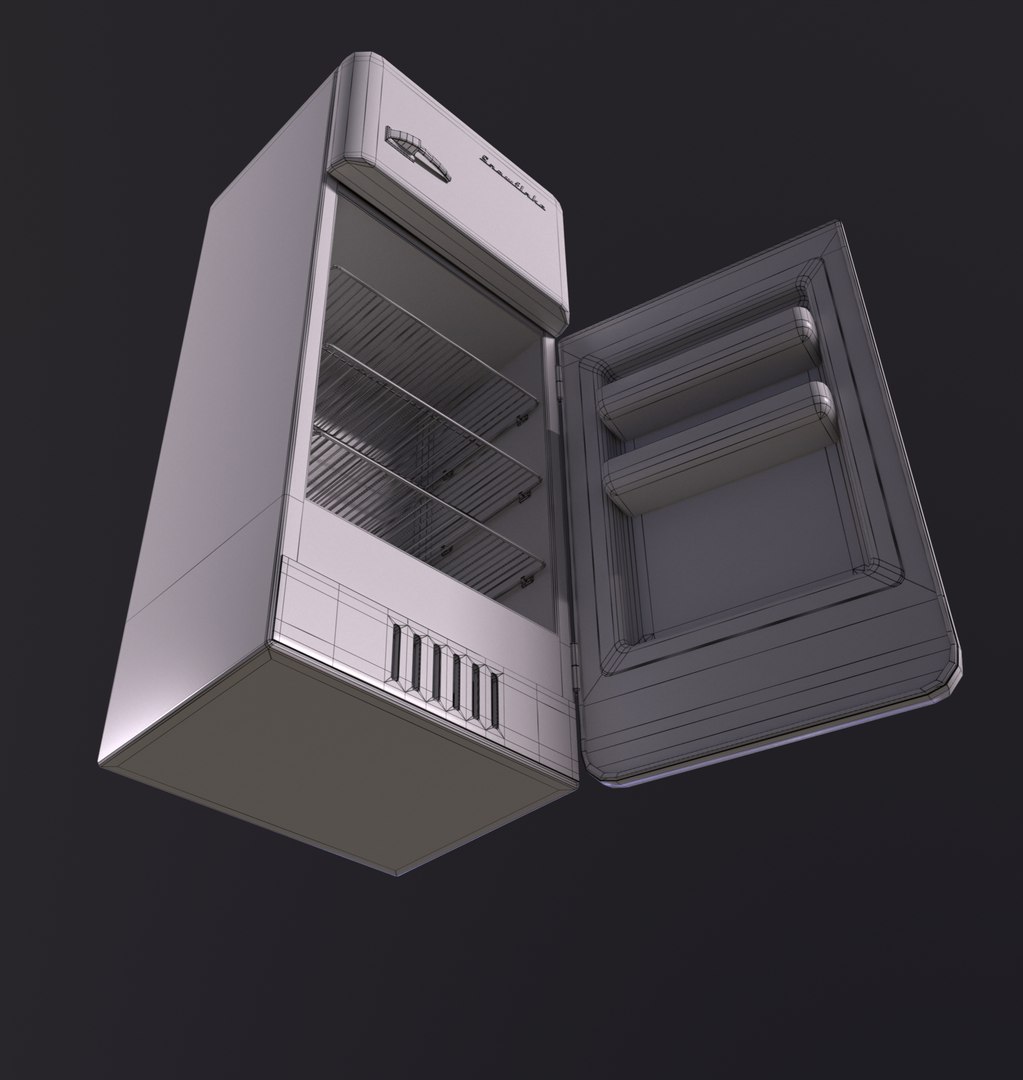 3D Old Rusty Refrigerator - TurboSquid 1986975