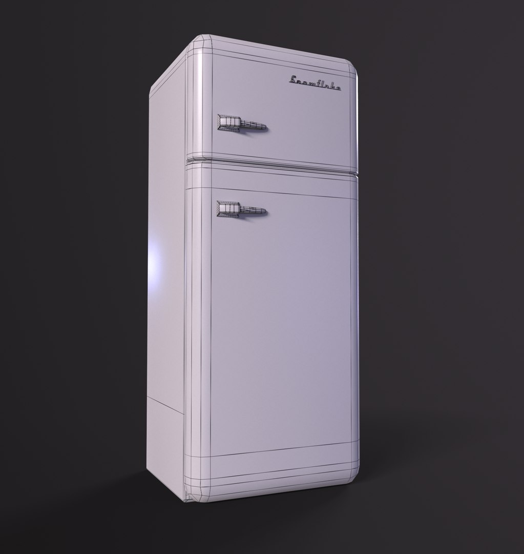 3D Old Rusty Refrigerator - TurboSquid 1986975