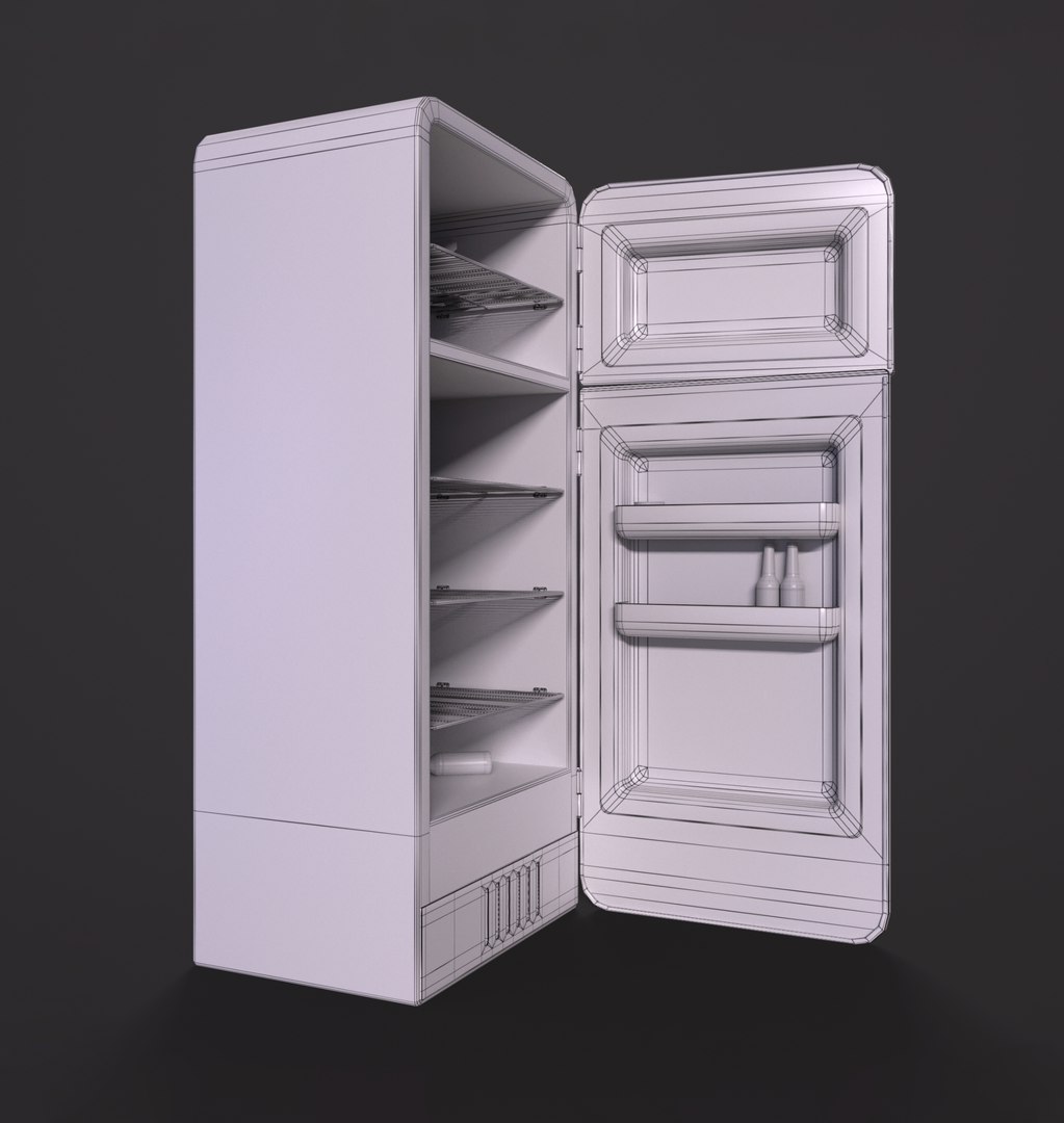 3D Old Rusty Refrigerator - TurboSquid 1986975