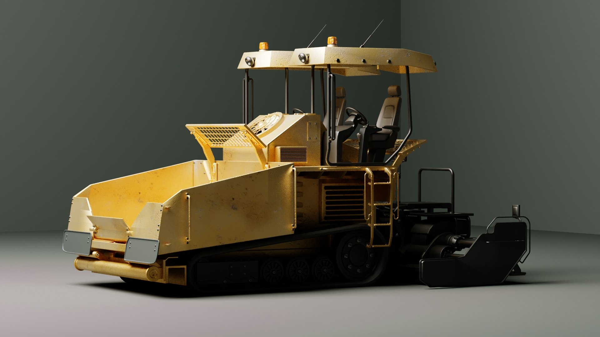 3D Realistic Asphalt Paver Truck By Terlan125 Model - TurboSquid 2106688