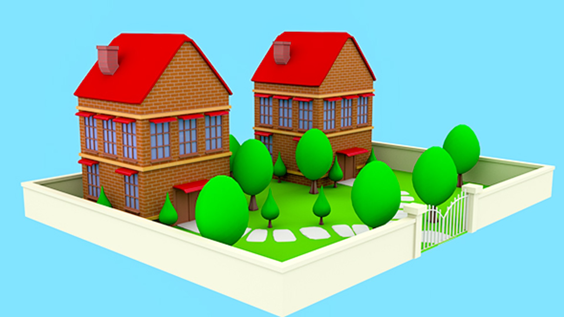 3D Cartoon Home - TurboSquid 1562646