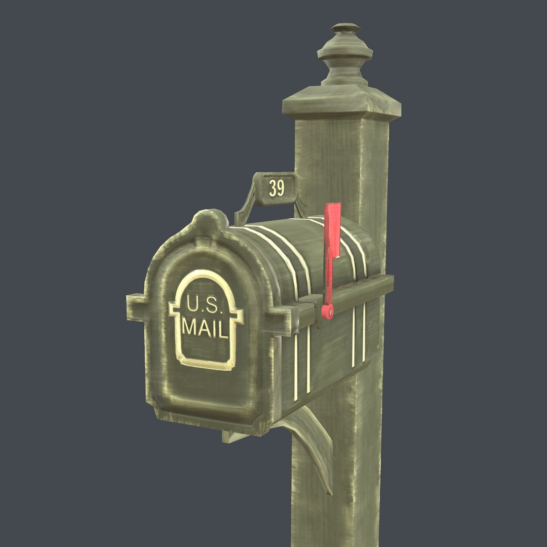3d Fbx Mailbox Pbr