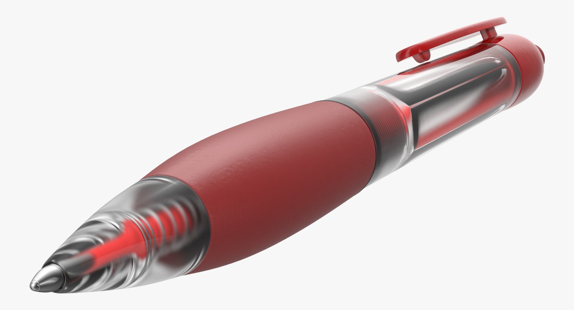 3D Red Ball Pen - TurboSquid 1203446