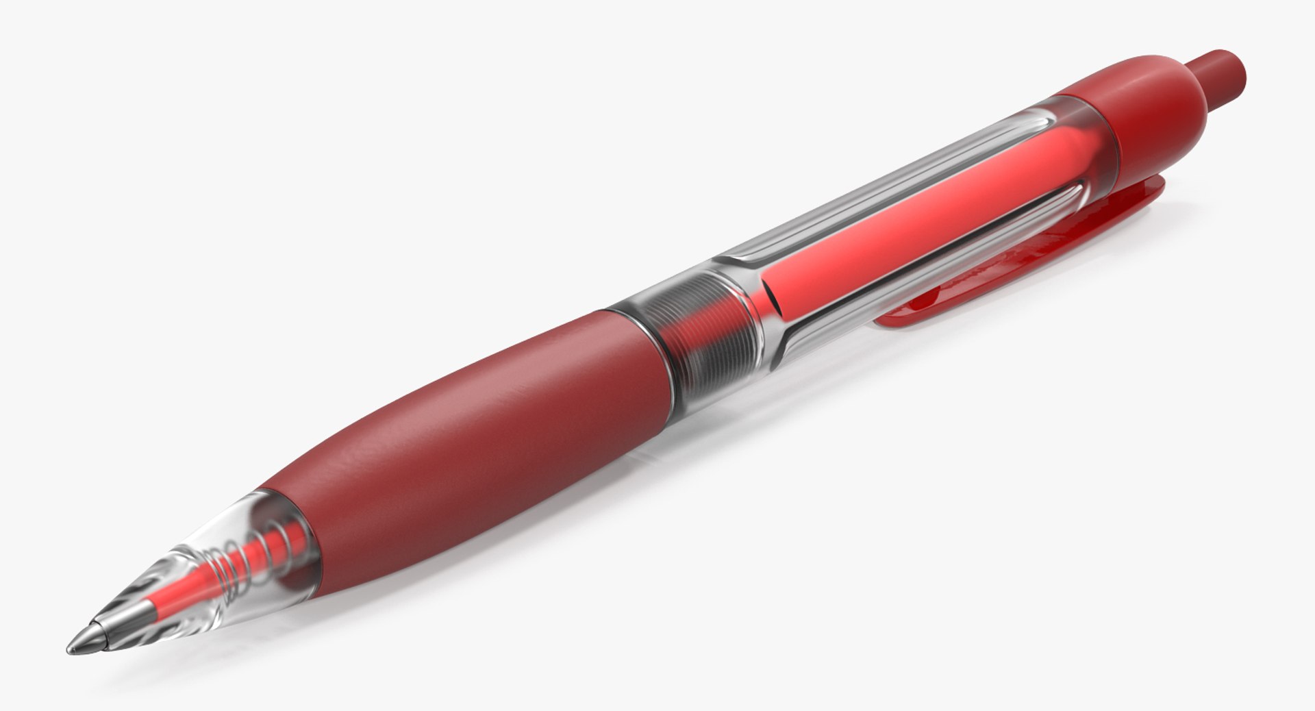 3D Red Ball Pen - TurboSquid 1203446