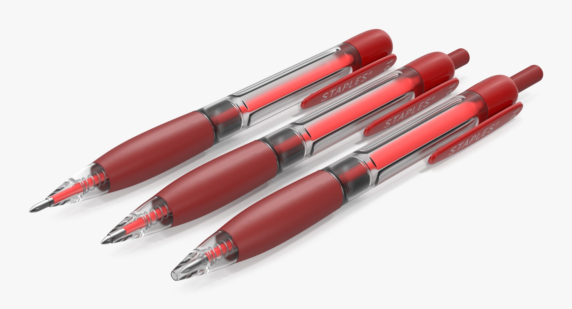 3D Red Ball Pen - TurboSquid 1203446