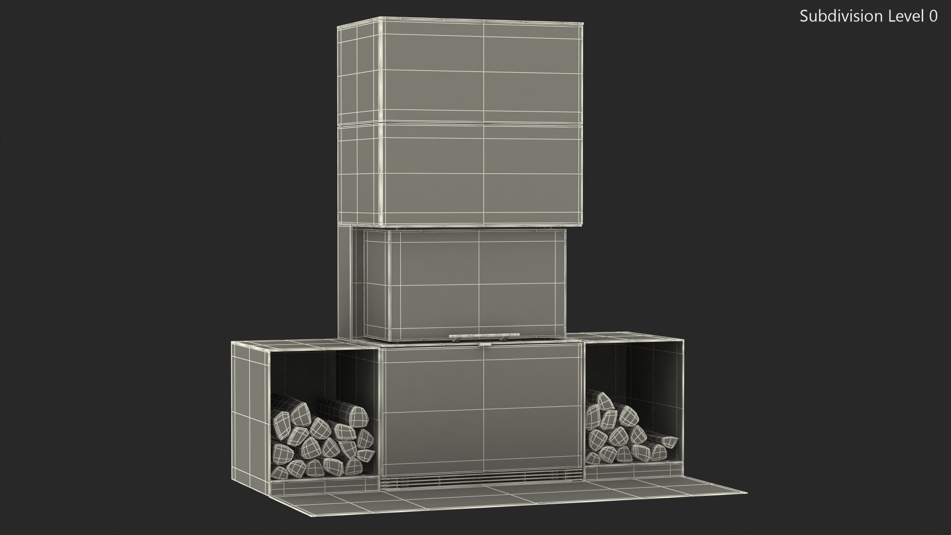 3D wood burning fireplace contura model - TurboSquid 1486382