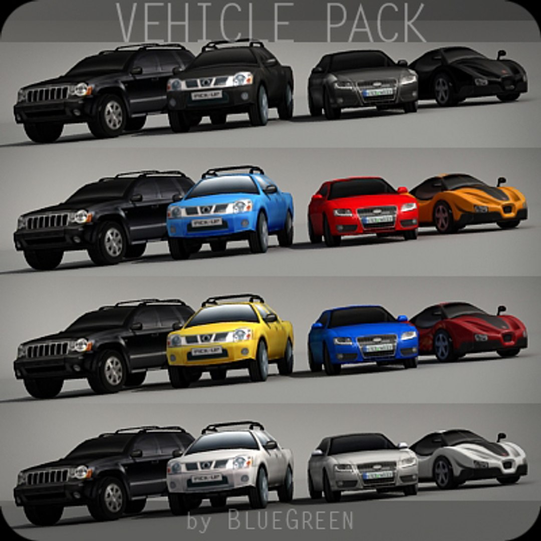 Realtime Vehicle Pack 3d Model
