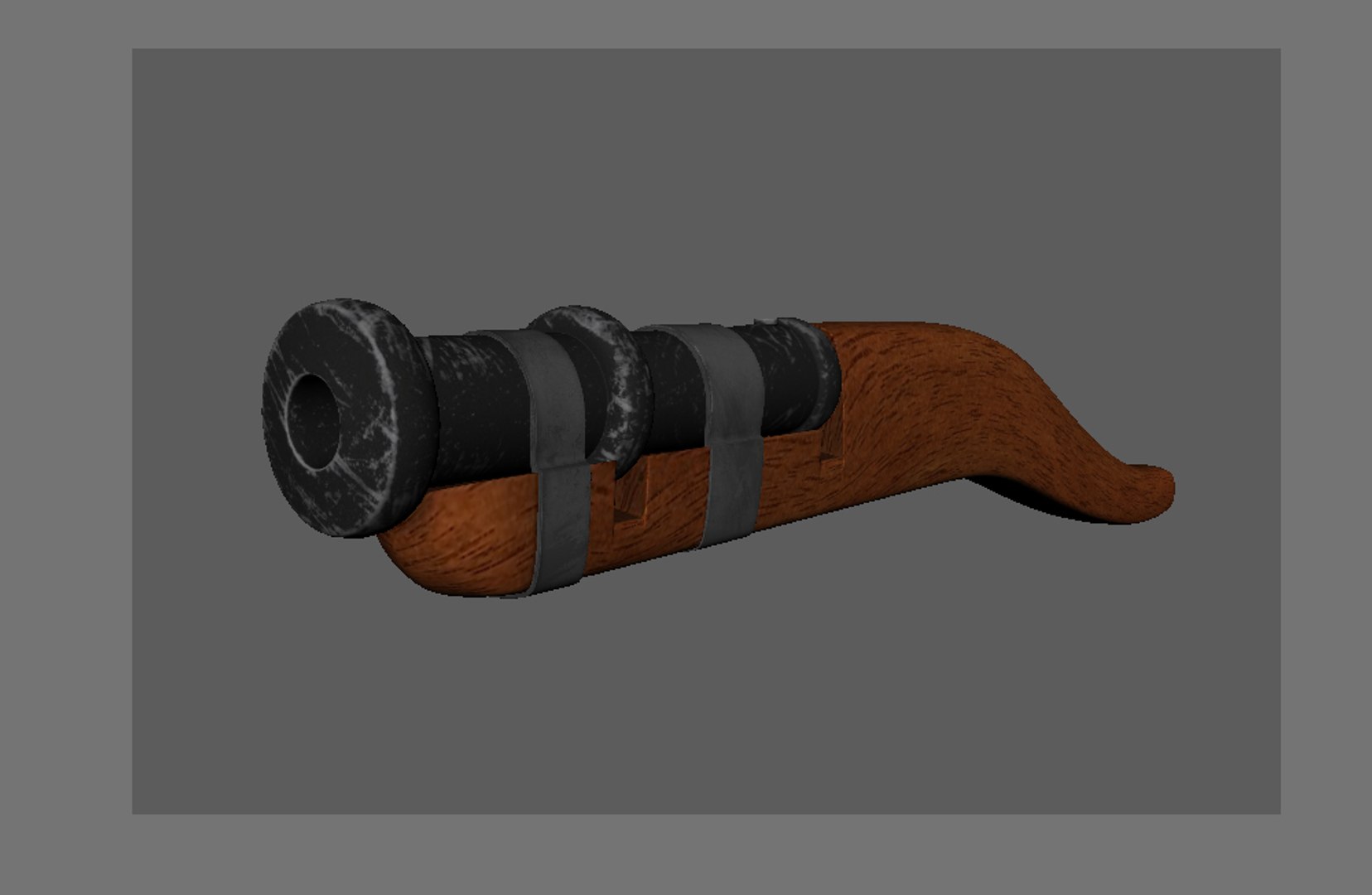 Medieval Handcannon 3d Model Lowpoly Low Poly 3d Model 3d Turbosquid