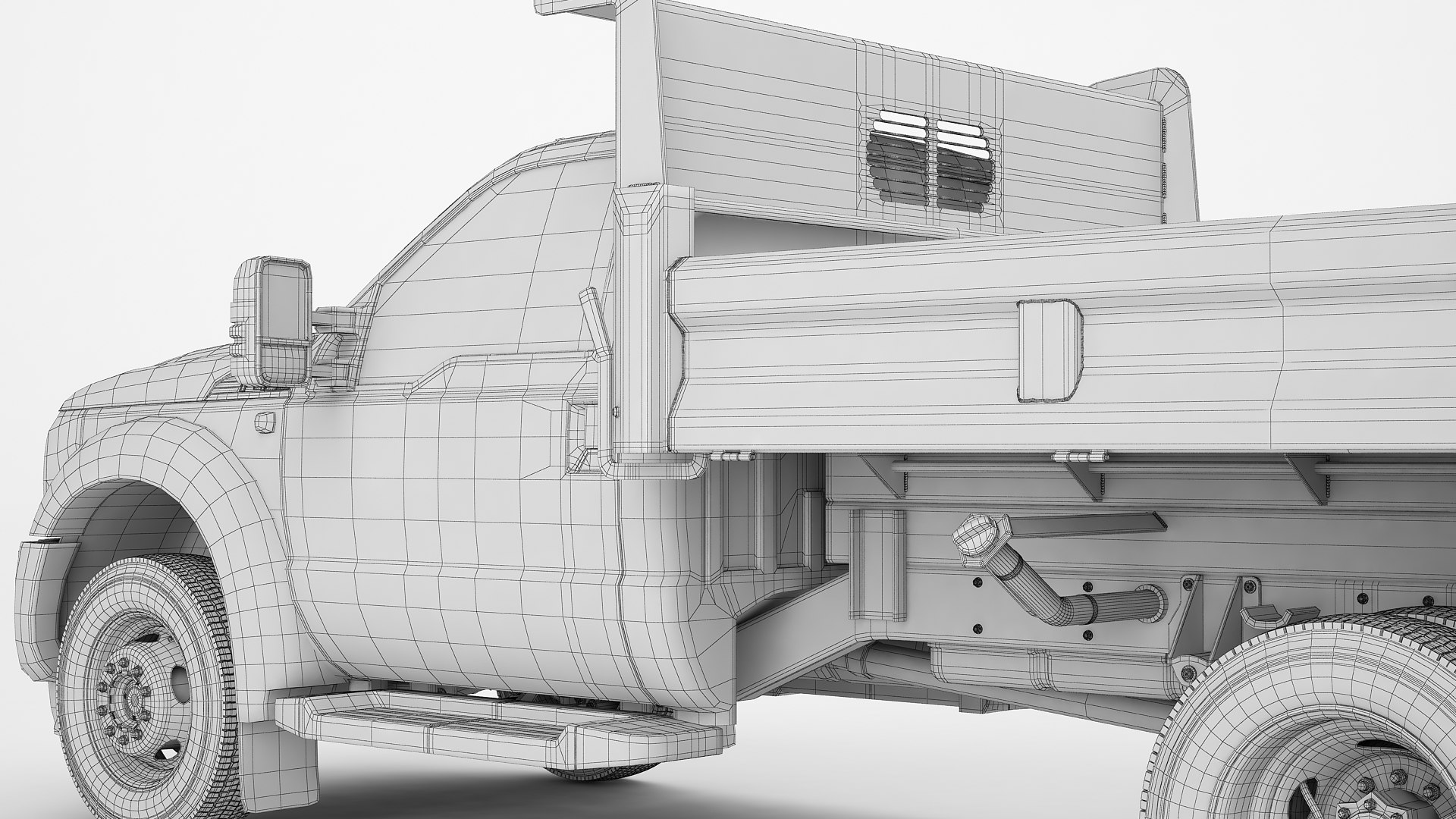 F450 2012 Flatbed 3D Model - TurboSquid 1608019