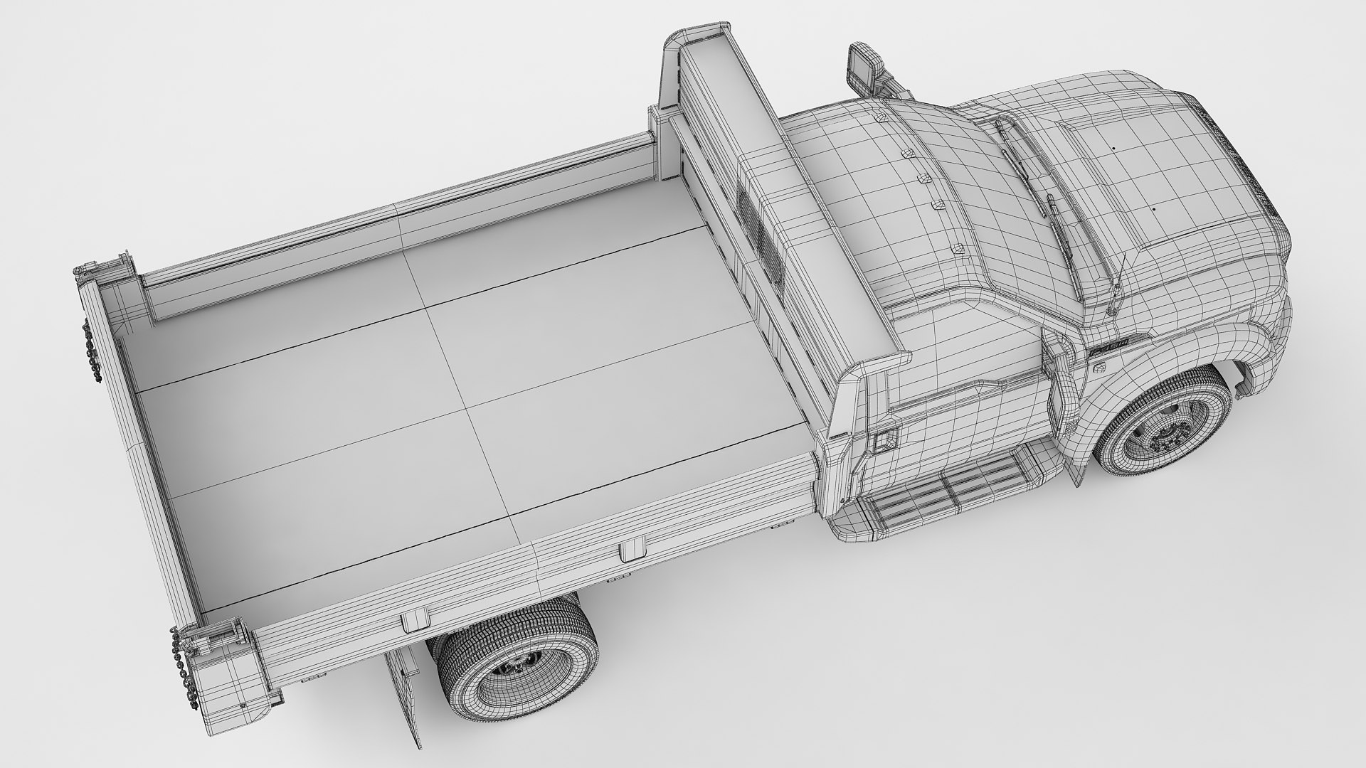 F450 2012 Flatbed 3D Model - TurboSquid 1608019