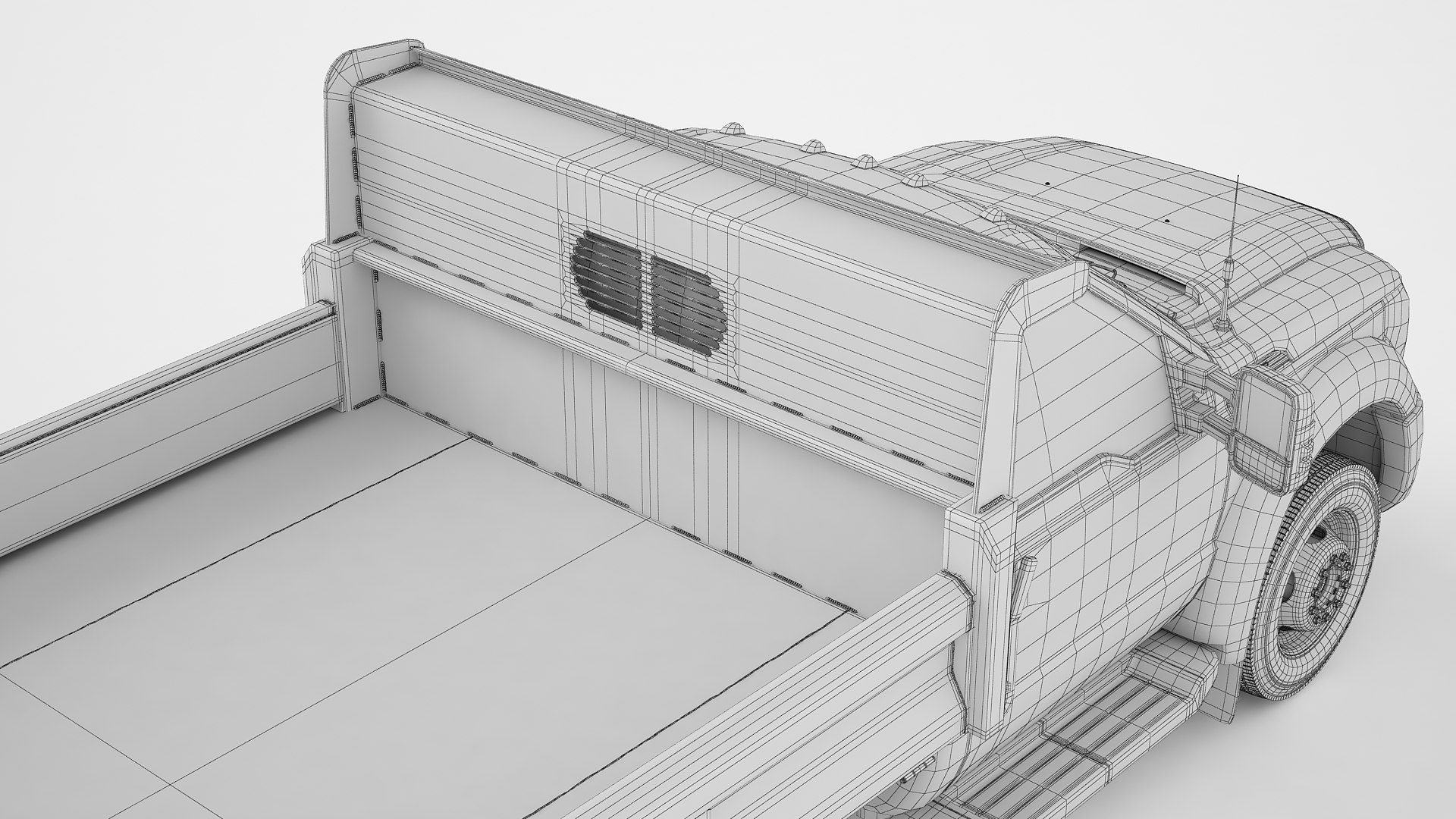 F450 2012 Flatbed 3D Model - TurboSquid 1608019