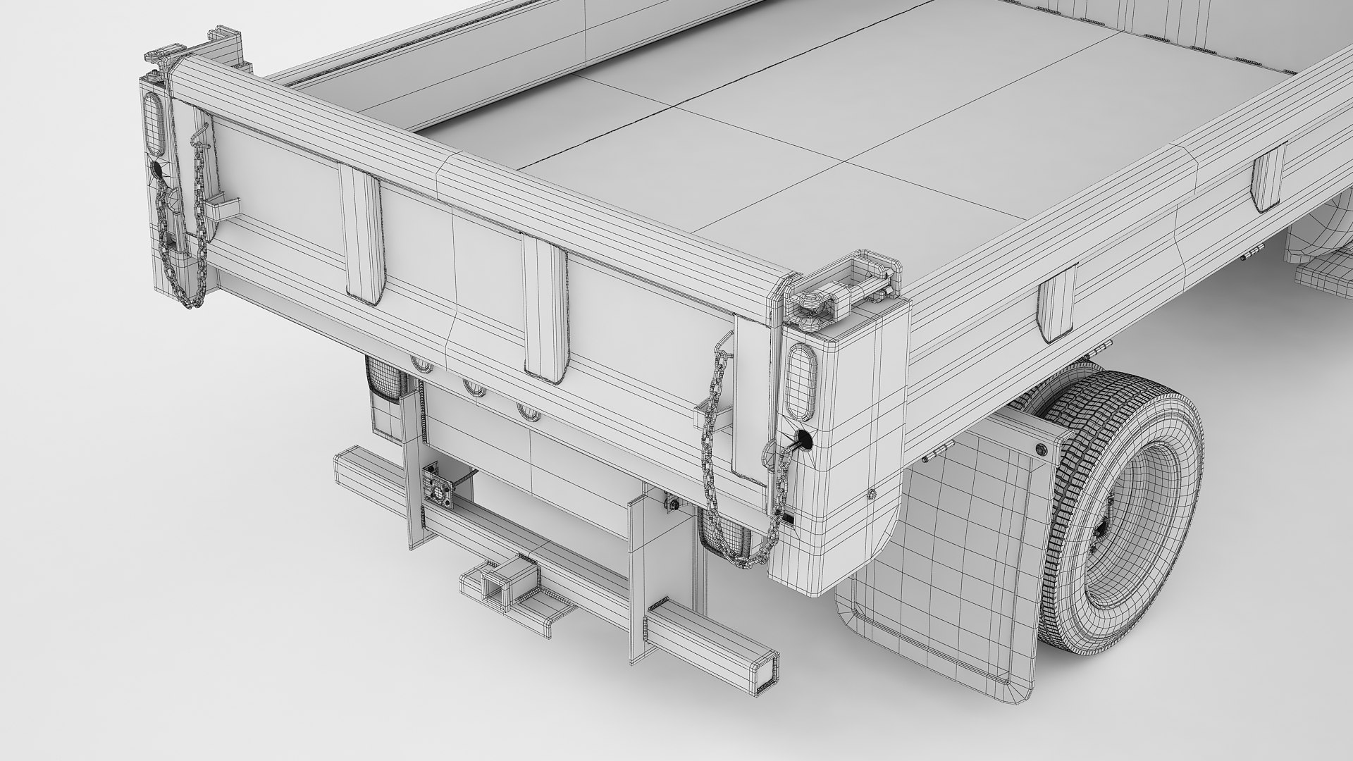 F450 2012 Flatbed 3D Model - TurboSquid 1608019