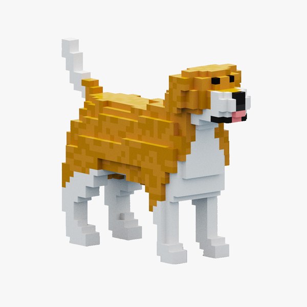 modelo 3d Voxel Dog - TurboSquid 1946153