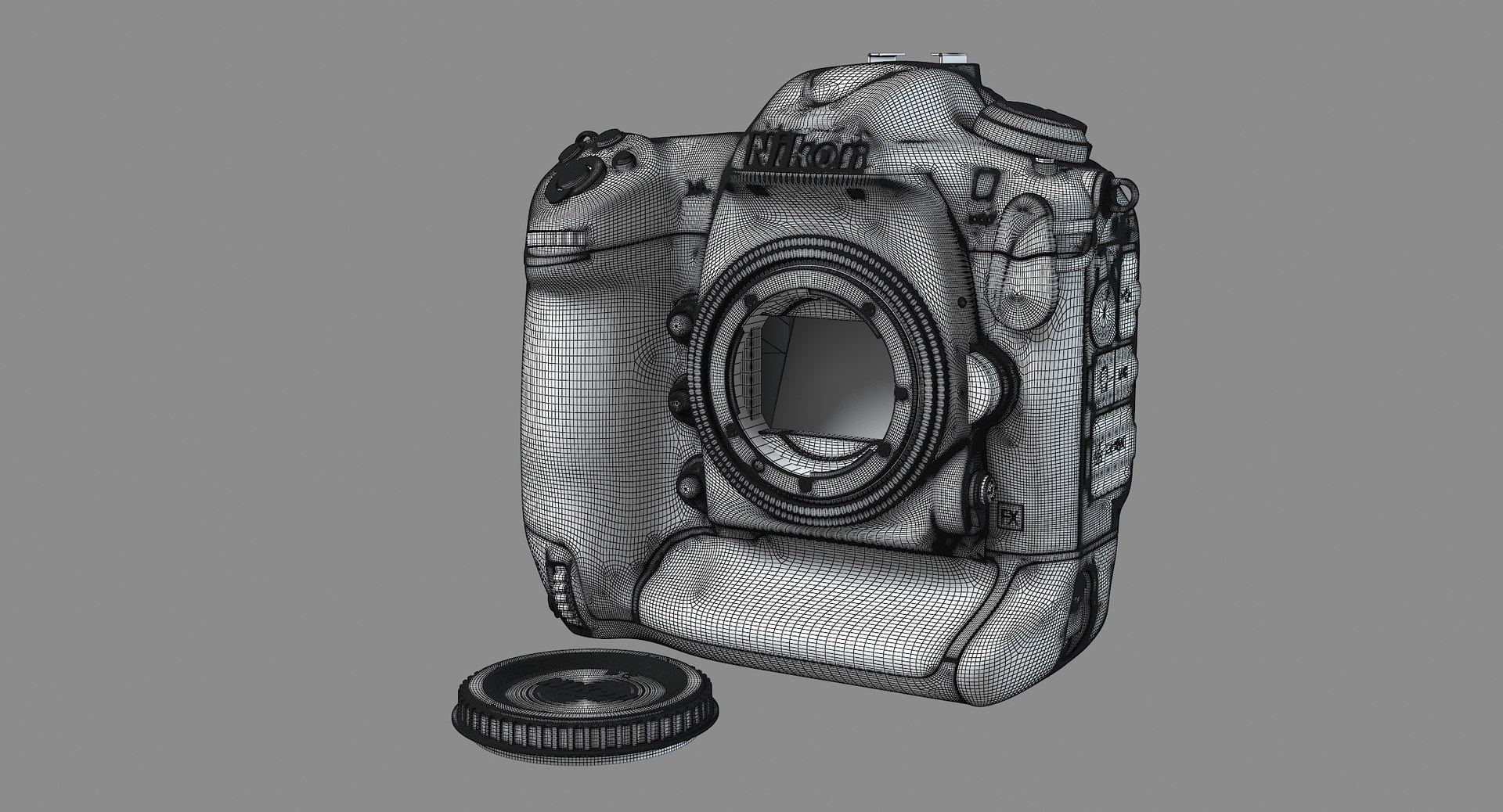Nikon D5 3d Model