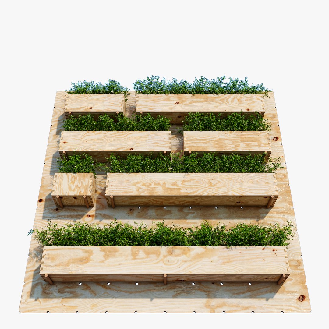 Planter box 3D model - TurboSquid 1166481