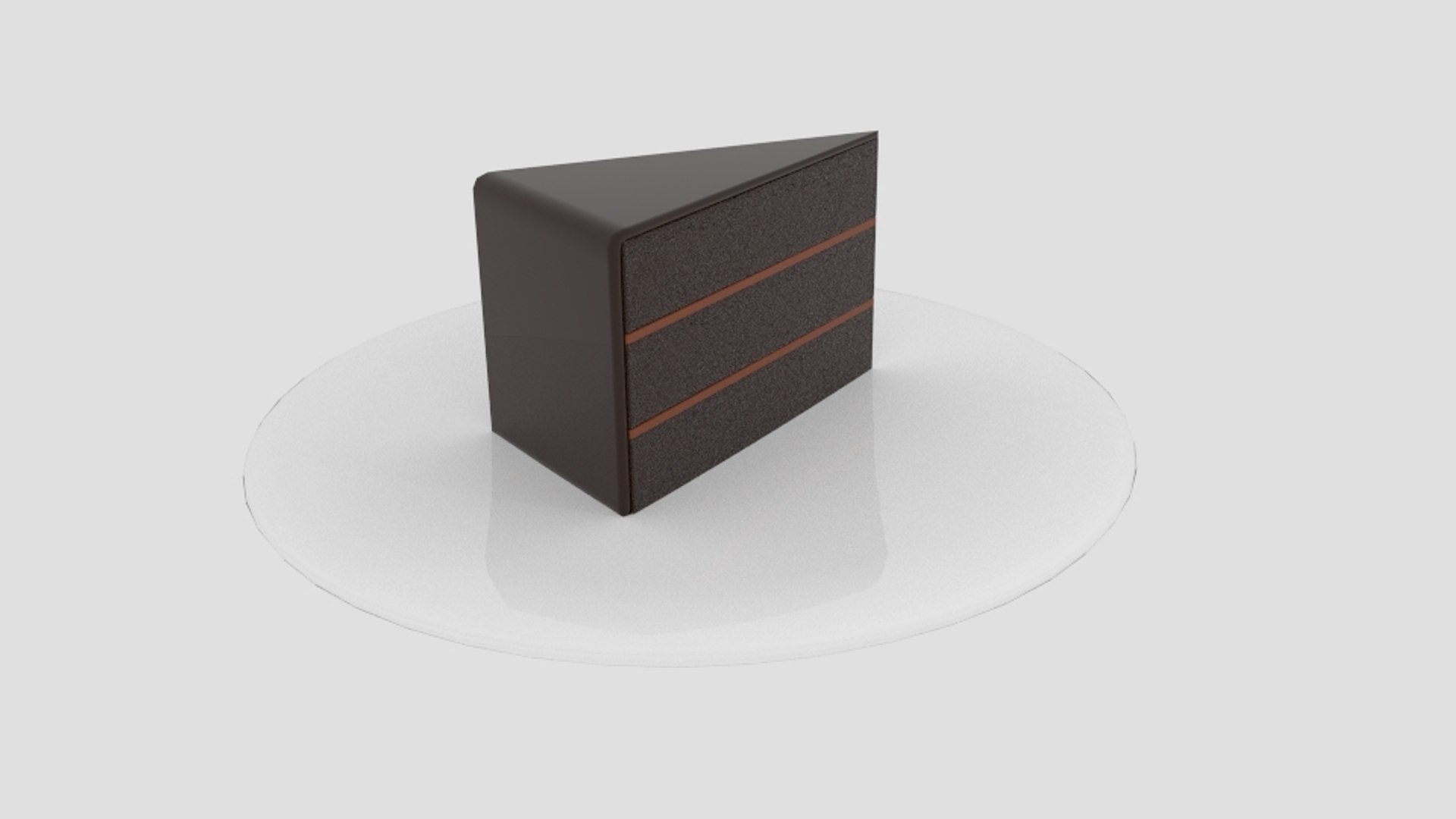 3d Layer Chocolate Cake Model