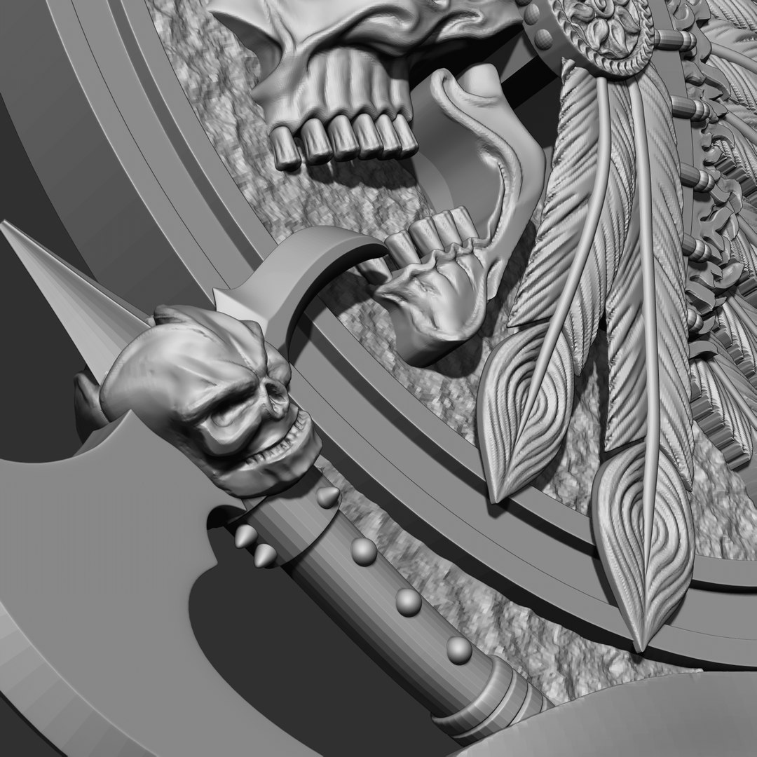 Tomahawk Skull 3D - TurboSquid 1229376