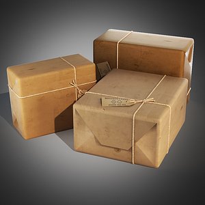Parcel box 3D Render illustration 3D model - TurboSquid 1888576