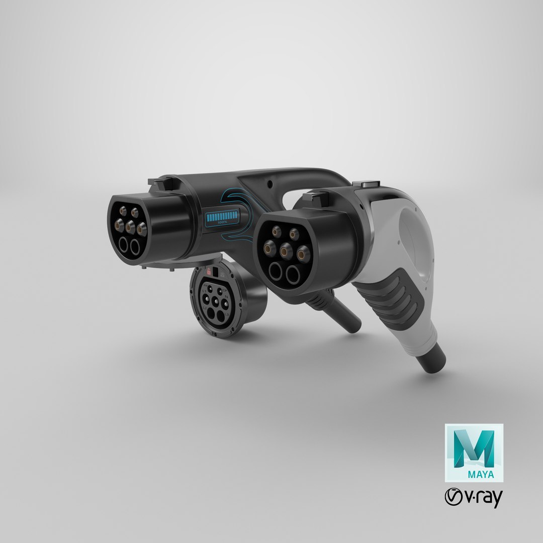 Detailed Electric Charger With Socket 3D model - TurboSquid 2019729