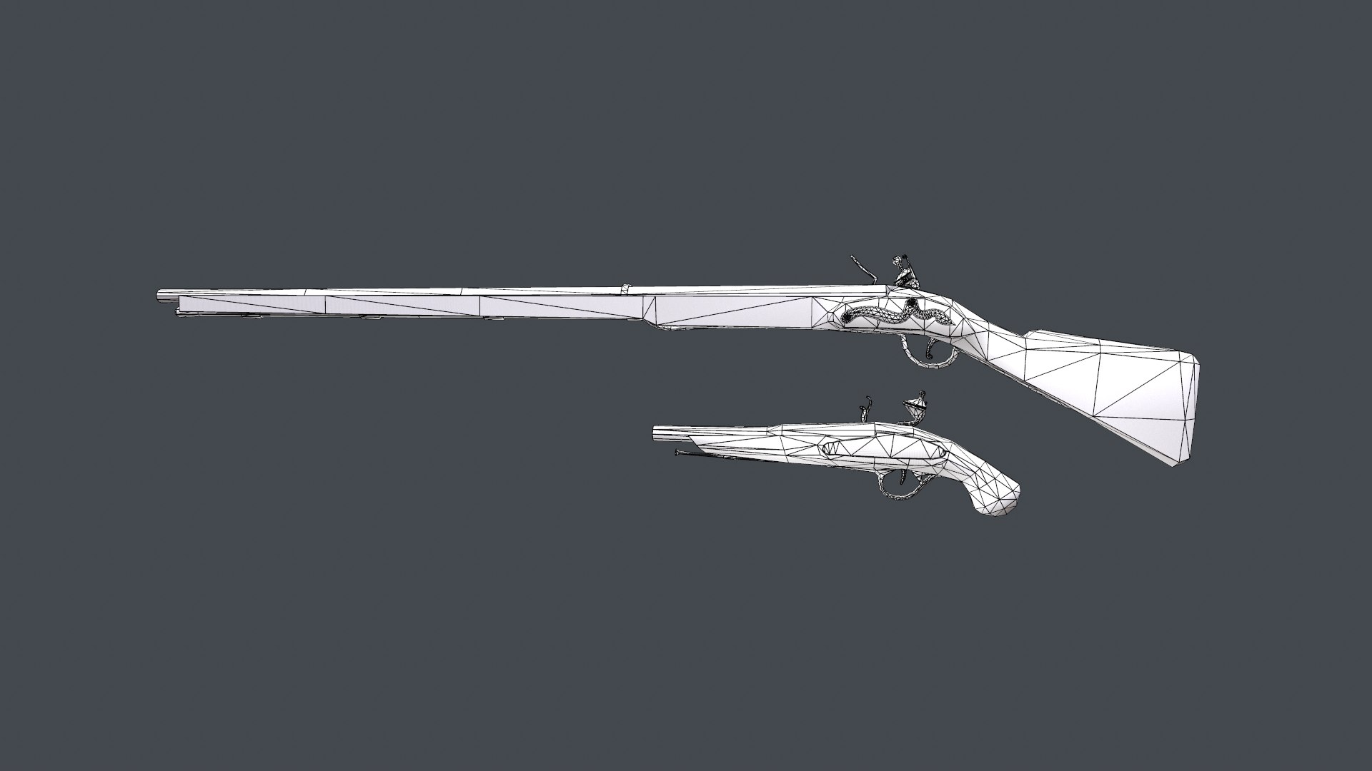 Set Flintlock Weapons 3D Model - TurboSquid 1464588