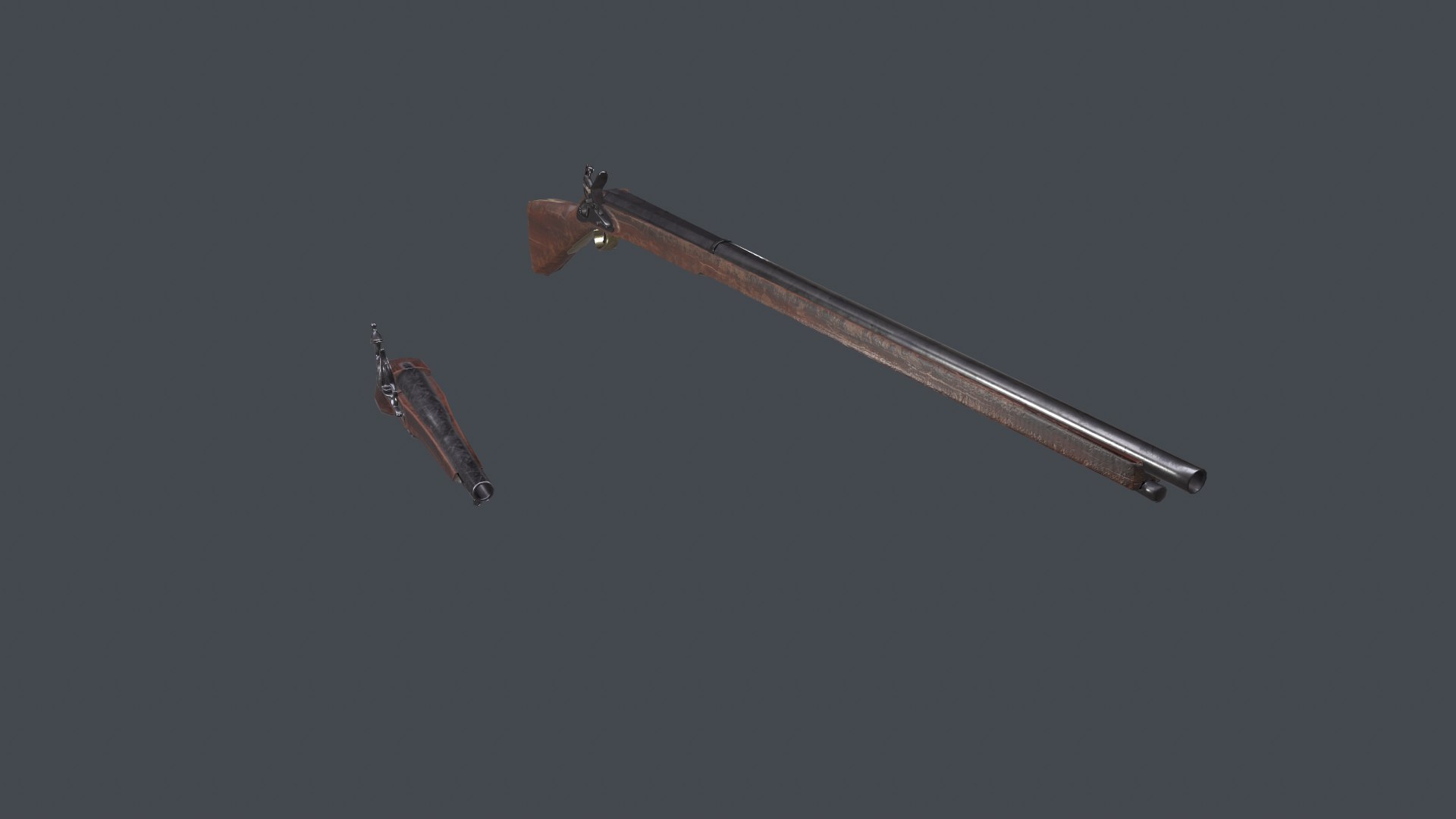 Set Flintlock Weapons 3D Model - TurboSquid 1464588