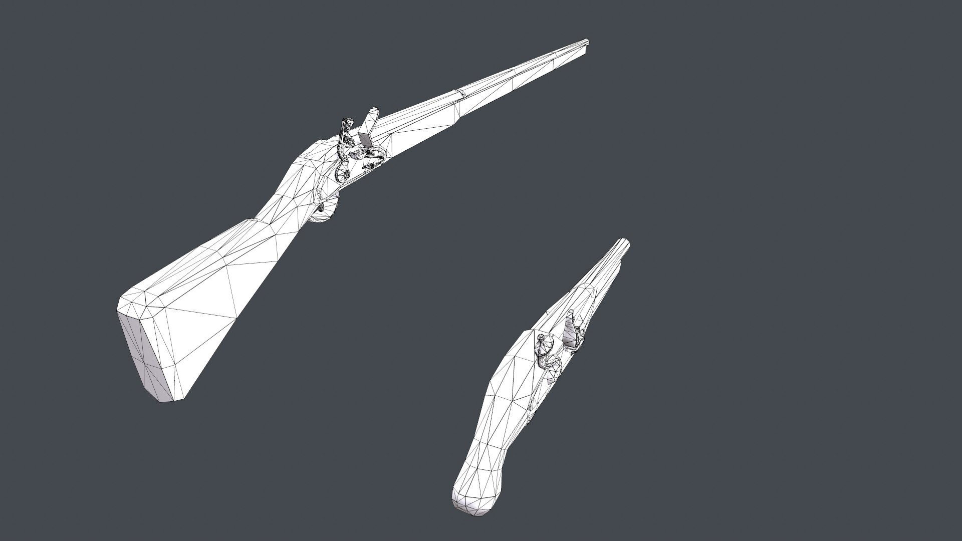 Set Flintlock Weapons 3D Model - TurboSquid 1464588