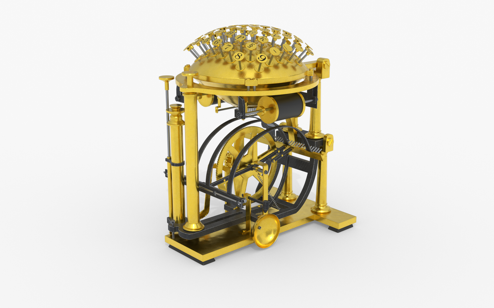 Typewriter Type Writer 3D Model - TurboSquid 1688348
