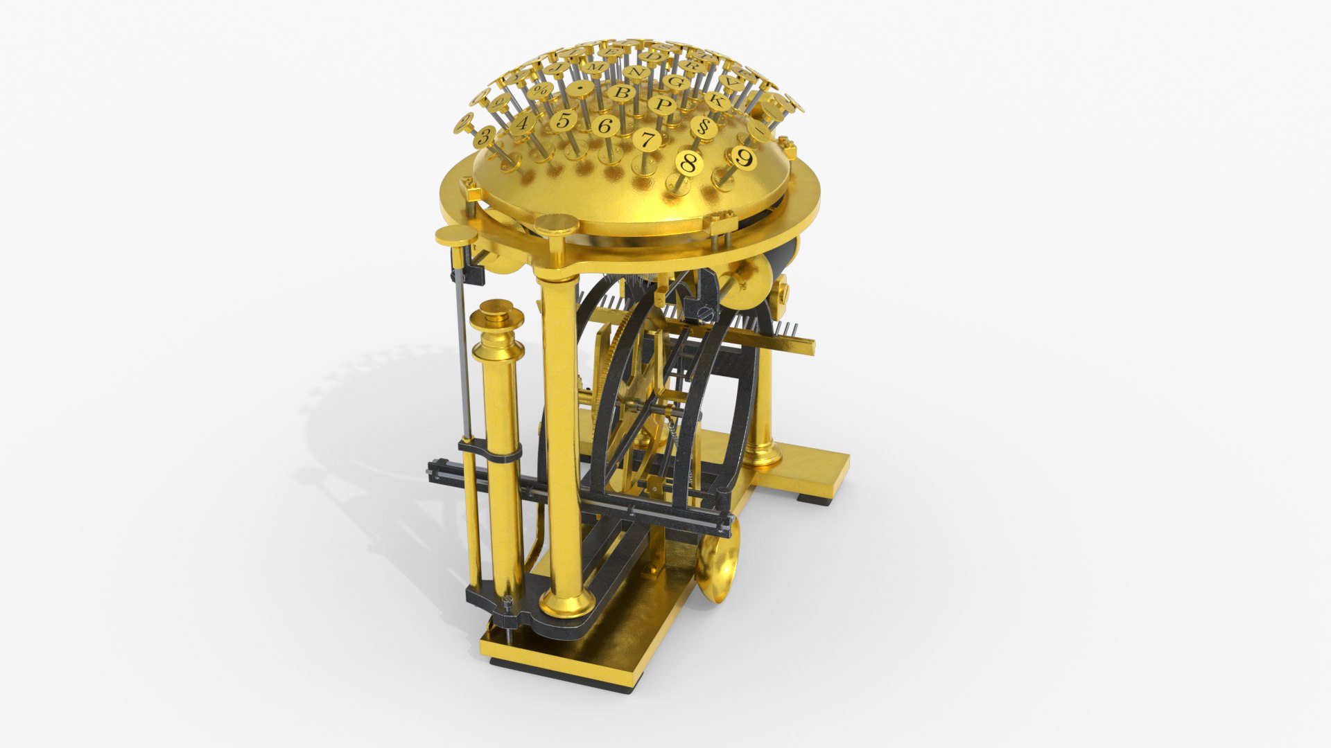 Typewriter Type Writer 3D Model - TurboSquid 1688348