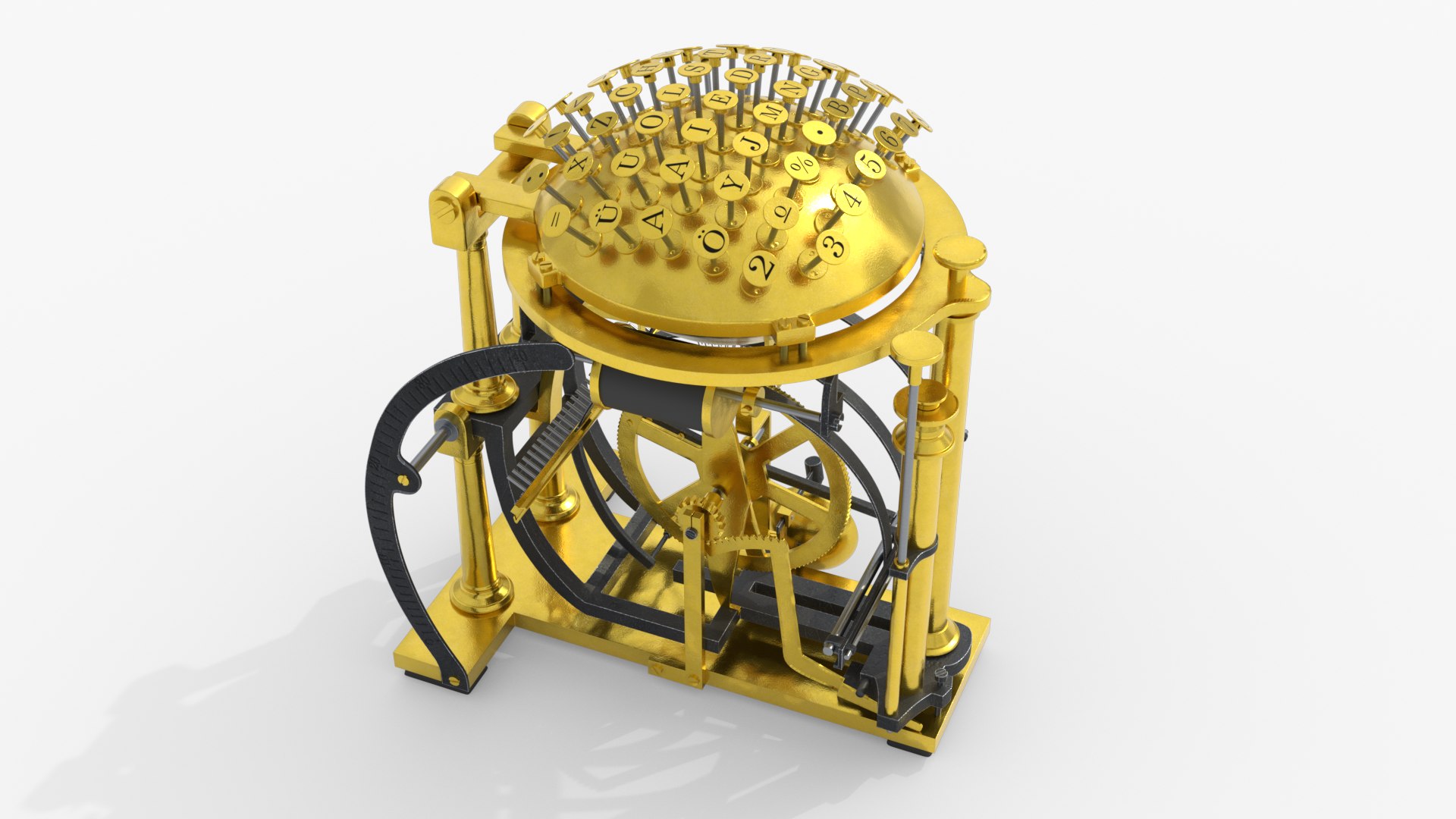 Typewriter Type Writer 3D Model - TurboSquid 1688348