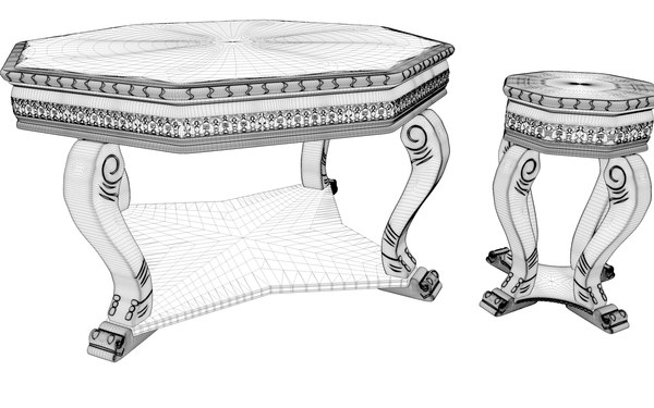 Moroccan traditional table 3D model - TurboSquid 1852038