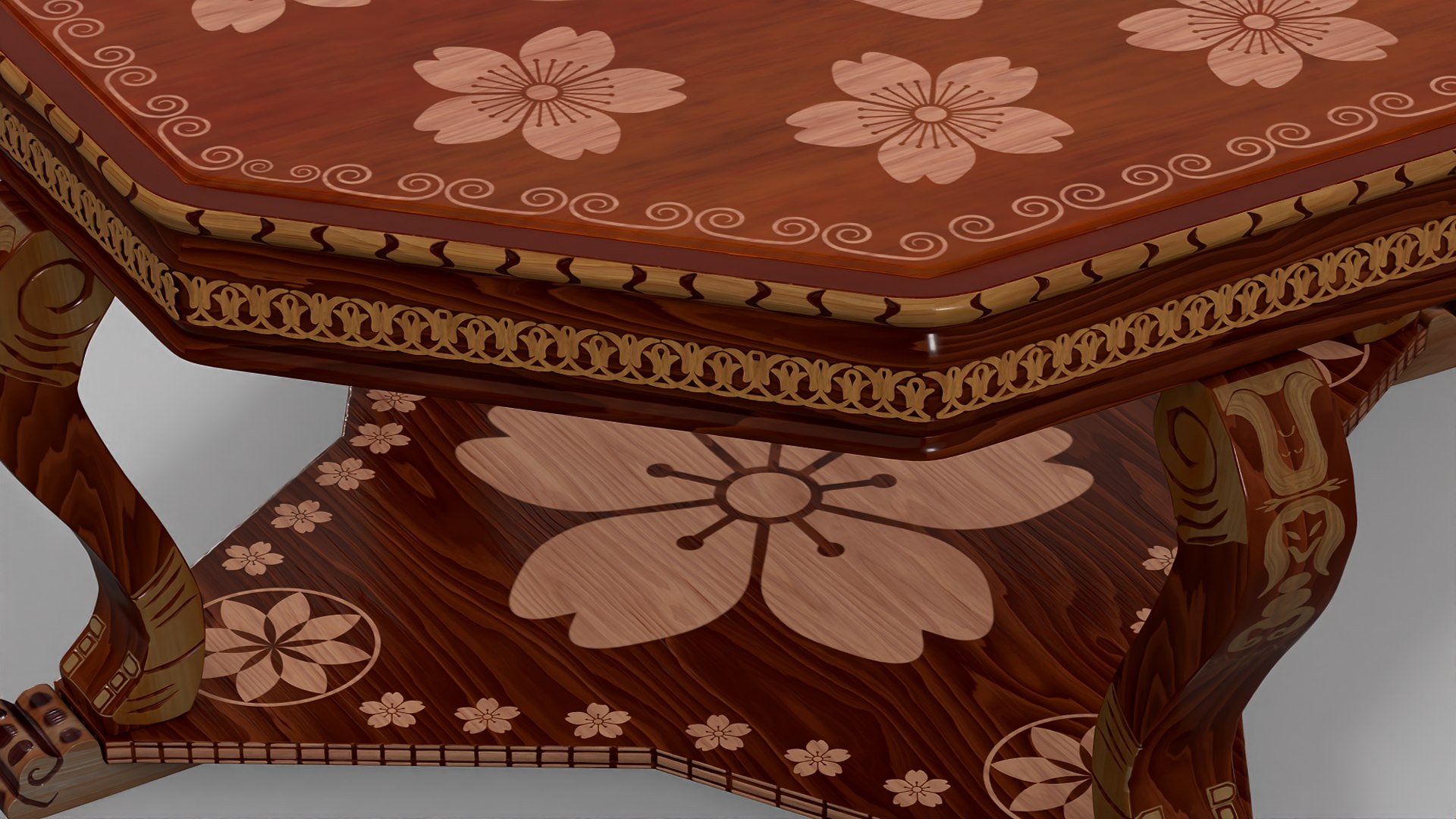 Moroccan Traditional Table 3D Model - TurboSquid 1852038