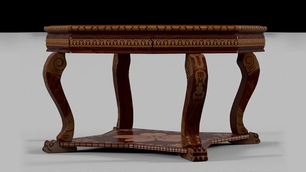 Moroccan traditional table 3D model - TurboSquid 1852038