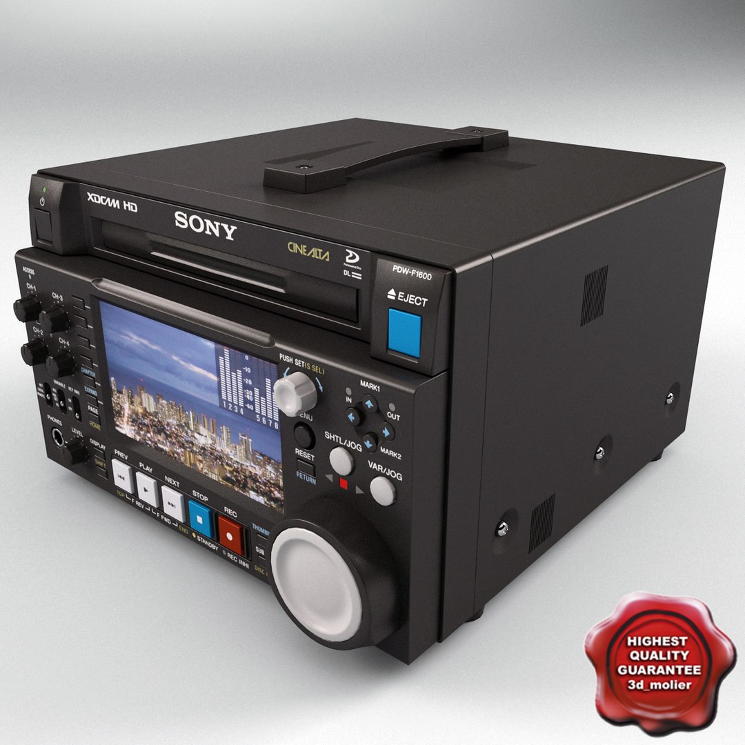 sony pdw-f1600 xdcam recording 3ds