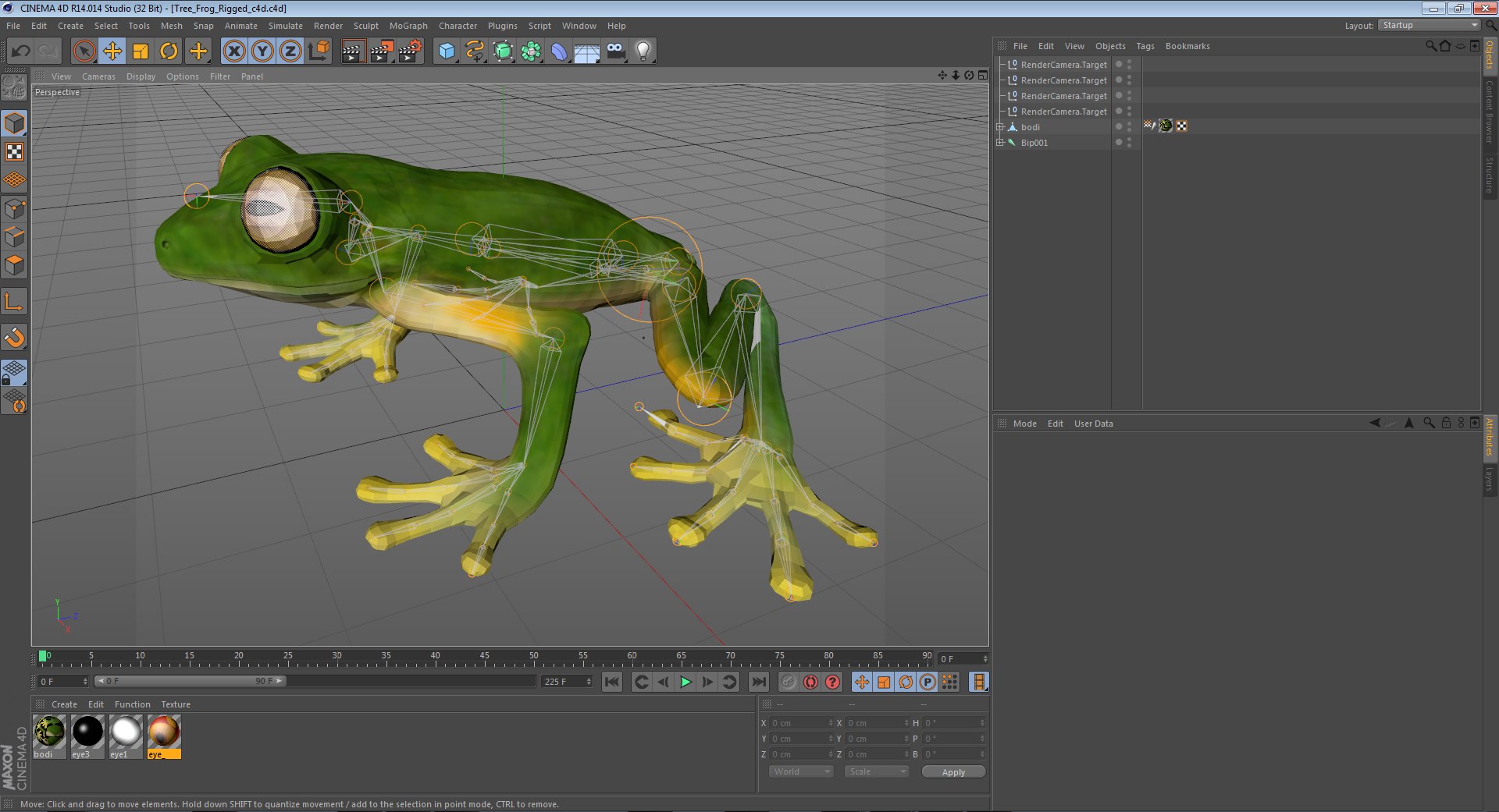 3D model frogs rigged 2 - TurboSquid 1521685
